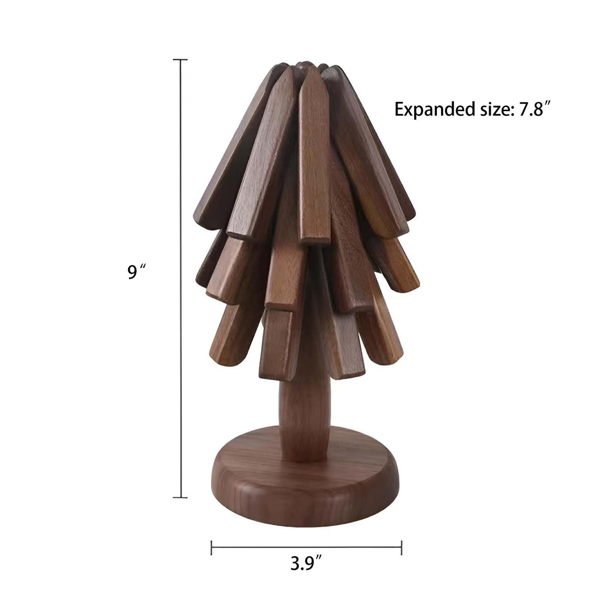 Walnut Table Protector Hot Mats | Heat Resistant Tree-Shaped Design ...
